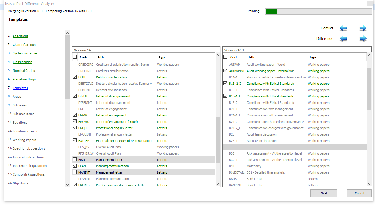 CCH Audit Automation SQL : How do I update my practice master pack using the merge routine?