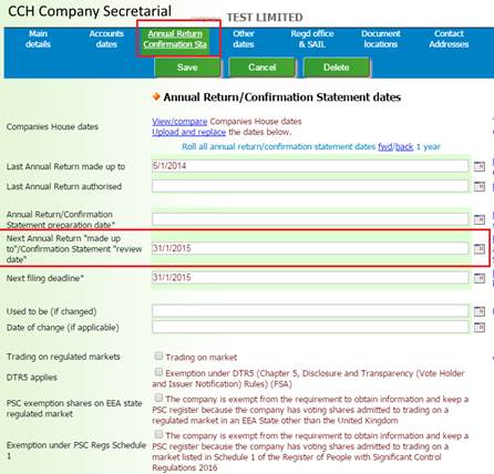 CCH Company Secretarial : How to get the old Annual Return to be E ...
