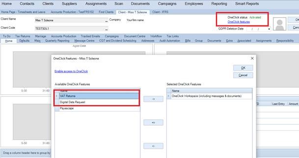 CCH OneClick : MTD for VAT - FAQs