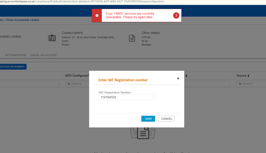 CCH OneClick : MTD for VAT - FAQs