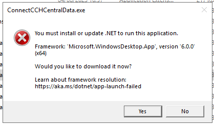 CCH Central: Technical OneClick - Microsoft .NET 6 Runtime required for ConnectCCHCentralData ...