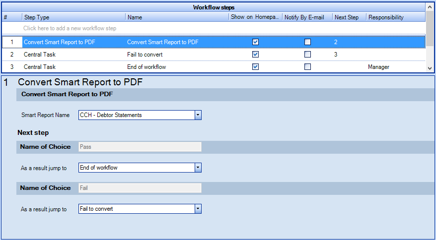 CCH Practice Management : Workflow to automatically email statements