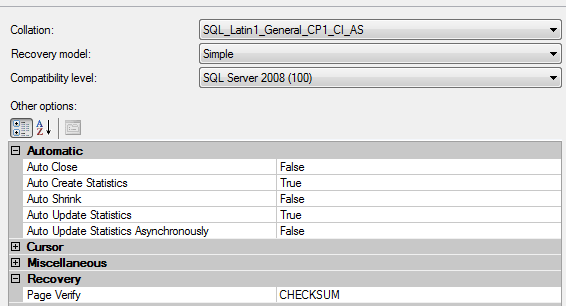 CCH Central : Technical SQL - What SQL Server Database Settings should ...