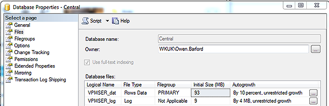 CCH Central : Technical SQL - What SQL Server Database Settings should ...