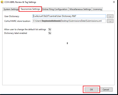 CCH iXBRL Review & Tag : Blank Taxonomy Tree post file conversion