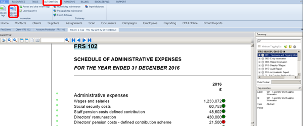 CCH iXBRL Review & Tag : Tagging the Detailed Profit and Loss (DPL)