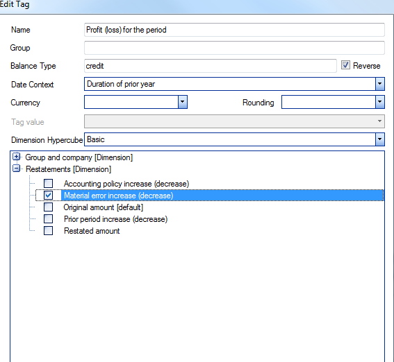 CCH iXBRL Review & Tag : Profit (loss) for the period' has inconsistent ...