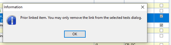 Cch Audit Automation Sql Cannot Link Procedures From Pool Of Tests Prior Linked Item You May
