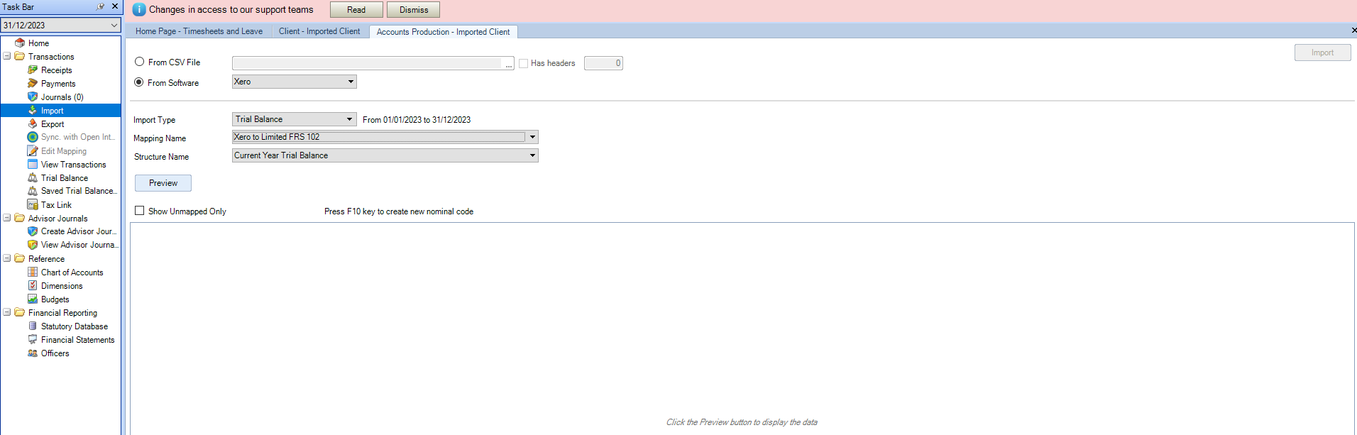 CCH Accounts Production : How to Import TB from the other bookkeeping ...
