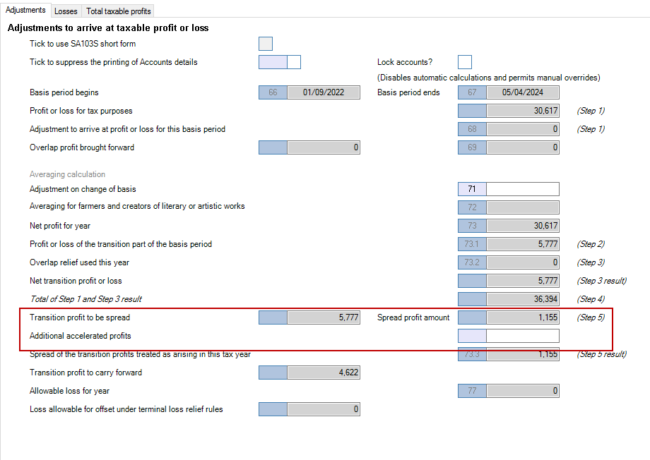 CCH Personal Tax : Basis Period Reform notes and hints JANTAX
